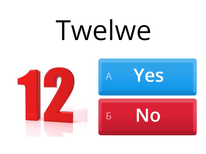 Numbers Yes/No - Quiz