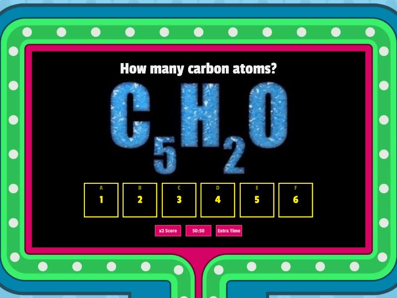 Counting Atoms and Atomic Structure - Gameshow quiz