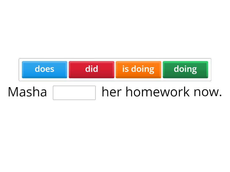 Class 5: Present Simple OR Present Continuous? - Missing word