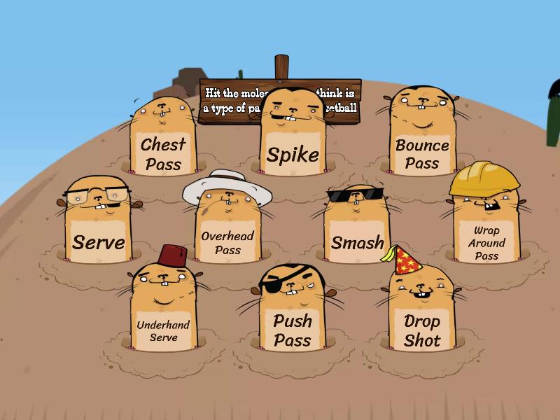 TTL 2 - Types of passing in Basketball - Whack-a-mole