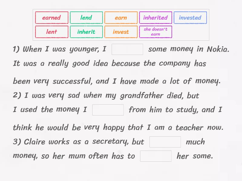 Fill in the gaps with the correct verb, in the correct form. PAP - A2 S2 Unit 1S2 HW - Complete ...