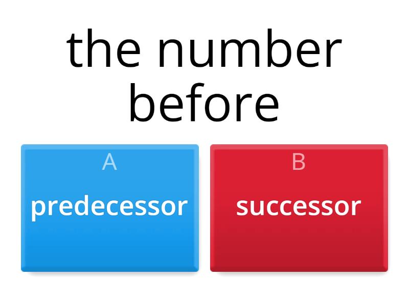 Predecessor Successor - Quiz