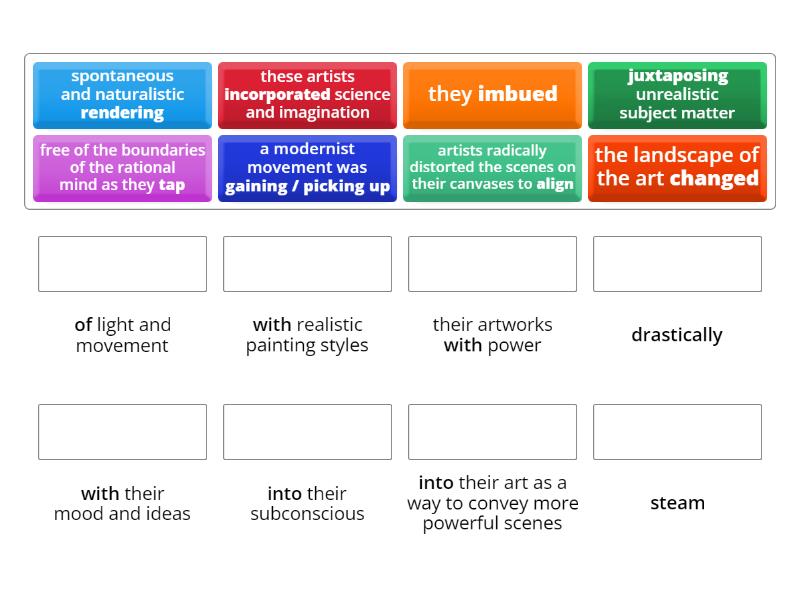 Art movements Vocab - Match up