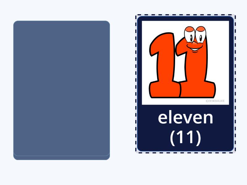 Numbers (11-12) - Speaking cards
