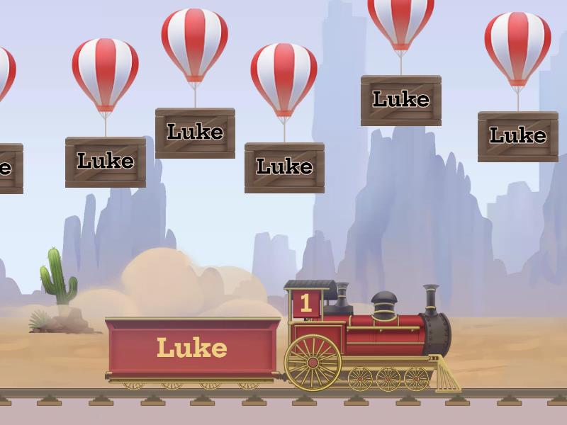 LUKE NAME PRACTICE - Balloon pop