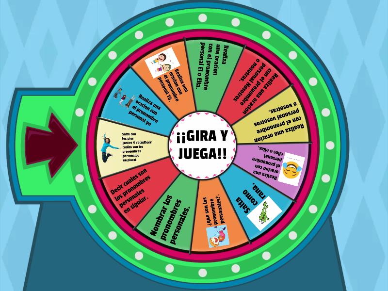 Juego Pronombres personales - Random wheel