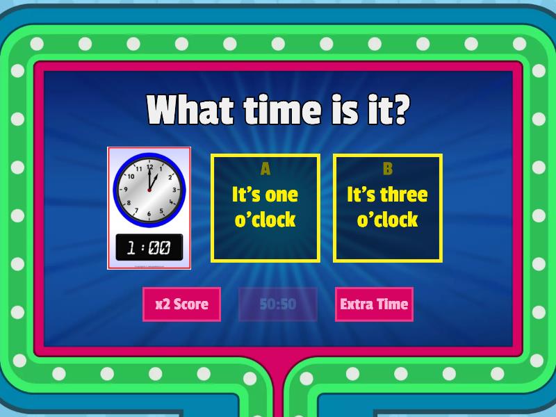 What time is it? OCLOCK - Gameshow quiz
