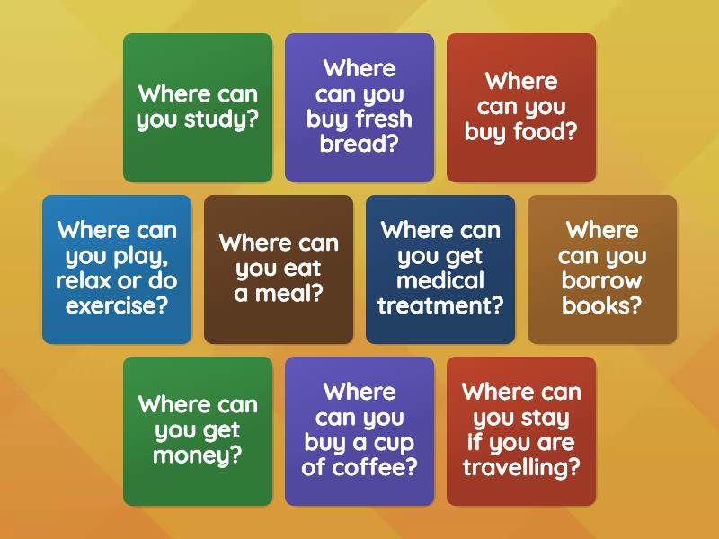 Talking About Your Neighbourhood - Homework - Flip tiles