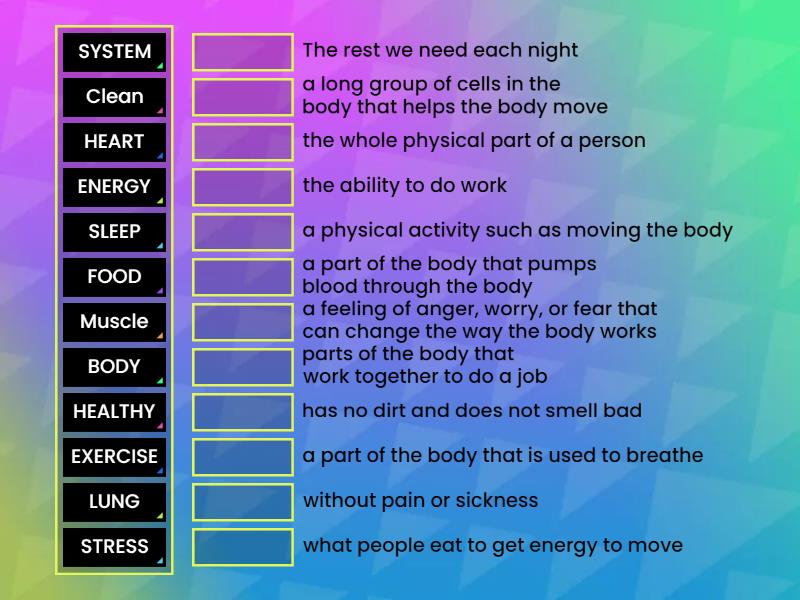 JANUARY UNIT FOR SCIENCE: 2024 ULS - Match up
