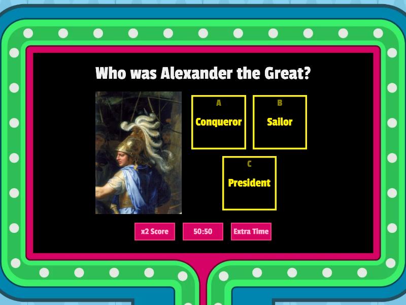 Alexander the Great - Game show de TV