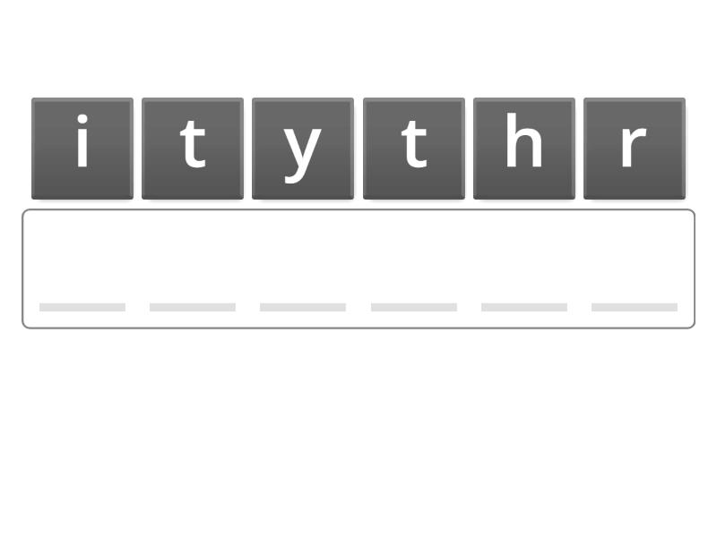 Numbers - Anagram