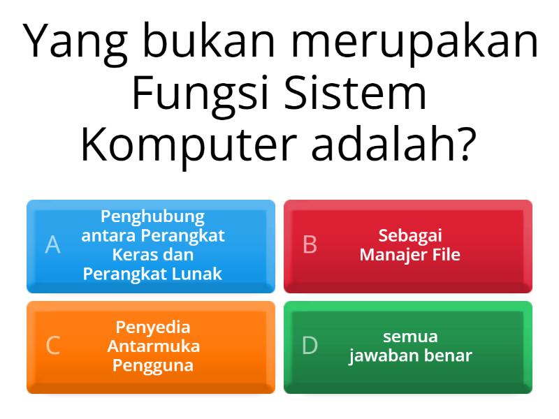 Sistem Komputer - Quiz