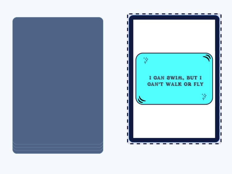 I am shark - Speaking cards