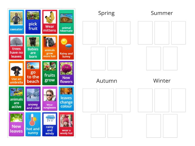 Seasons sorting - Group sort