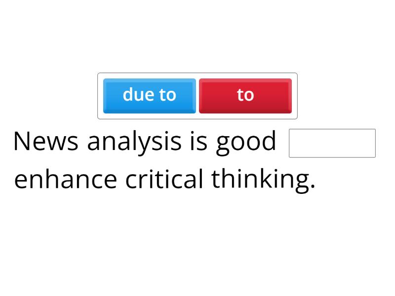 Expressing purpose, reason and result - Complete the sentence