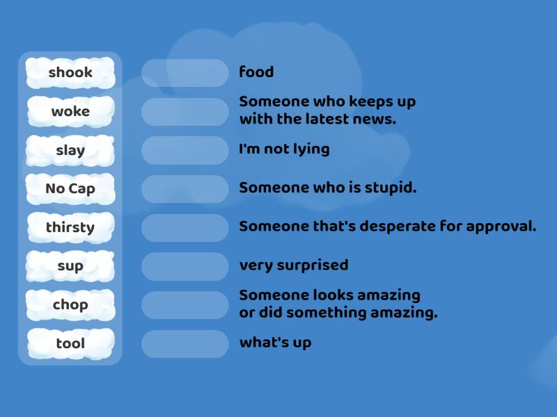 Slang copy - Match up
