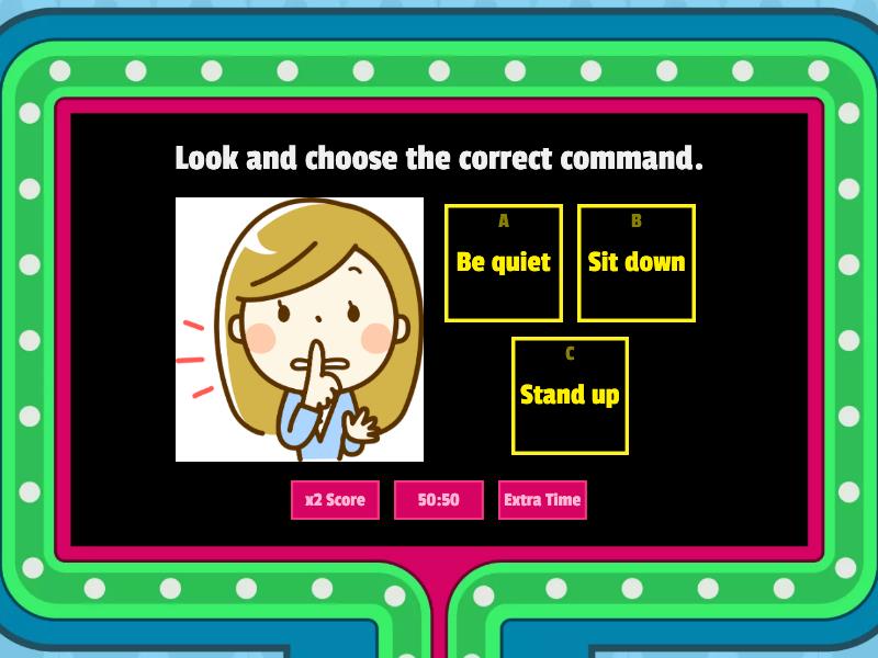 Classroom language - Gameshow quiz