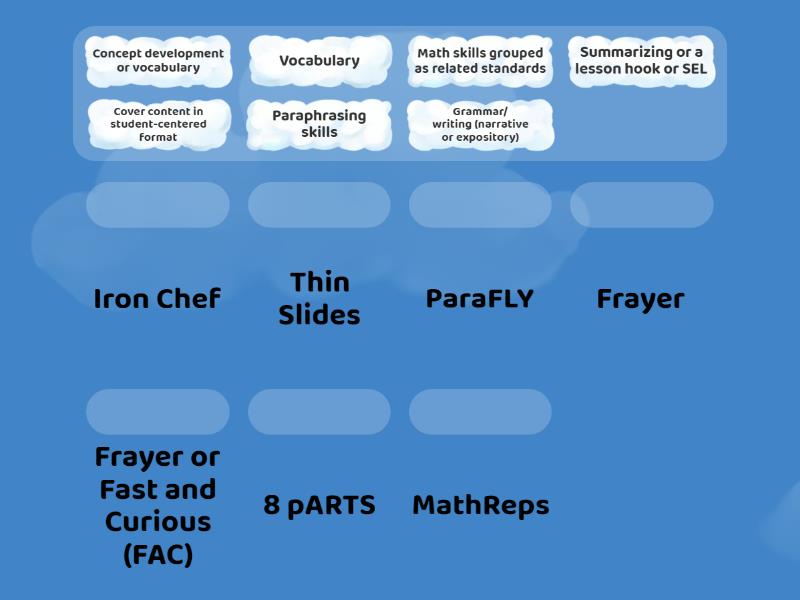 There's an EduProtocol for that! - Match up