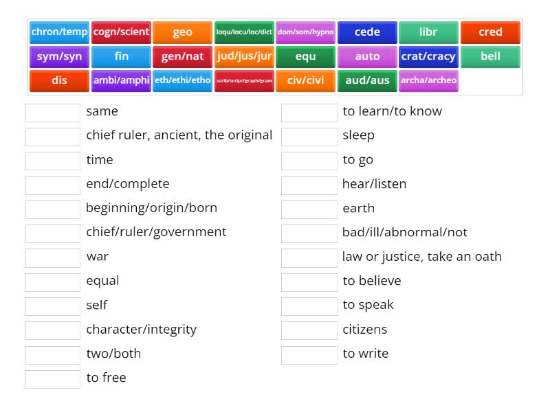 Root Review Match Up