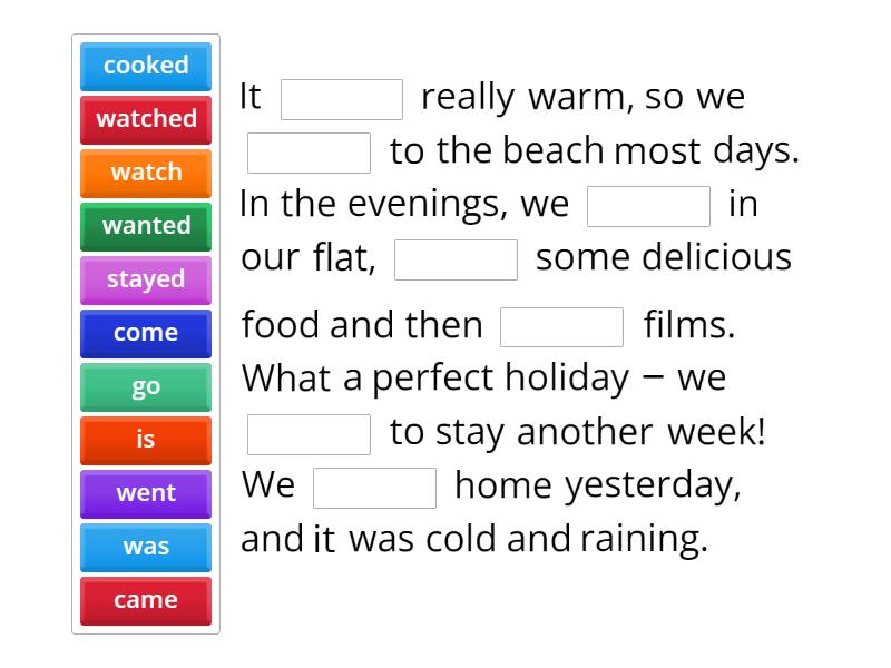 Outcomes Elementary - Unit 4 - grammar - Past Simple affirmative ...