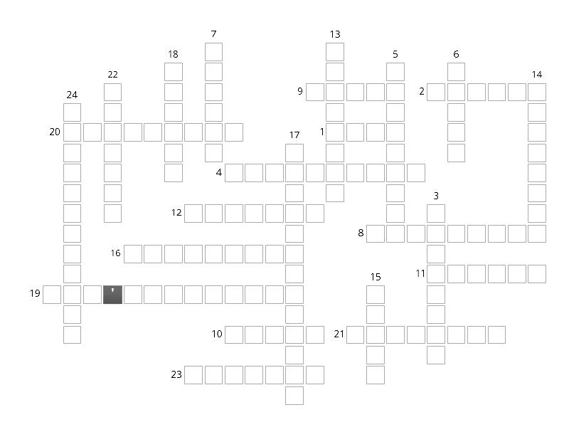 The Twits vocabulary - Crossword