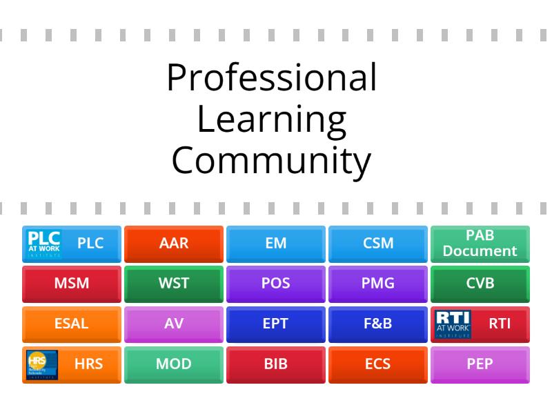Acronym Activity - Find the match
