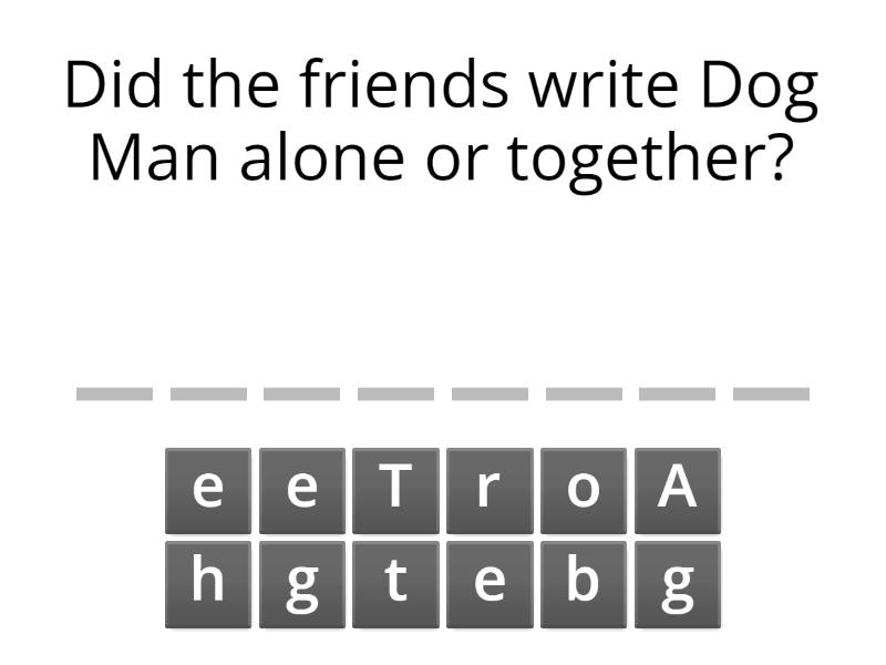 Dogman th words - Soletrando