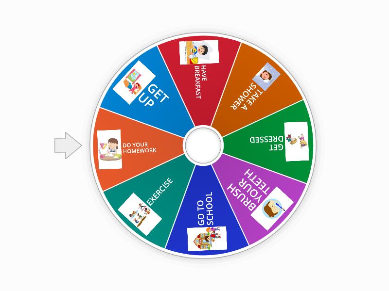 DAILY ROUTINES WHEEL - Random wheel