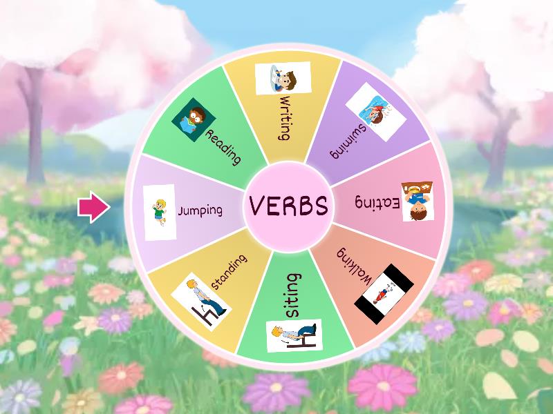 VERBS - Receptive identification - Rueda aleatoria