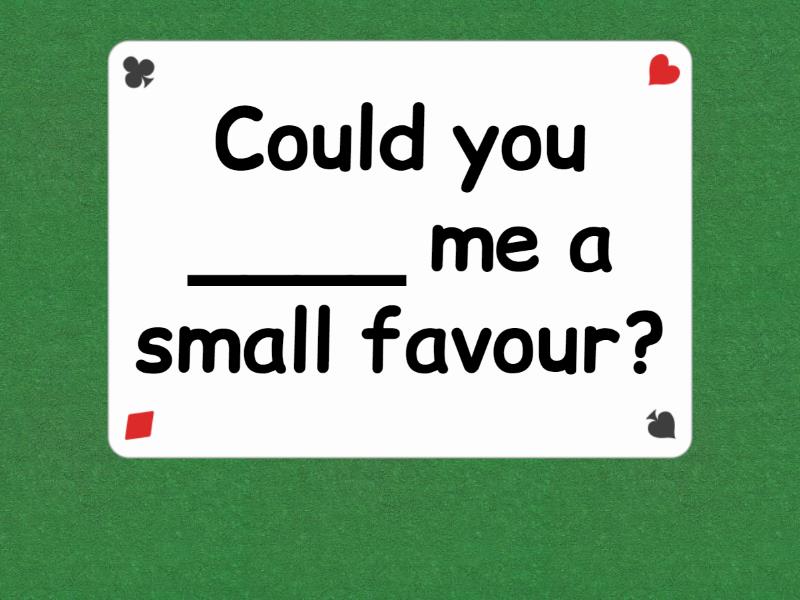 DO, MAKE, HAVE, TAKE - Flash cards