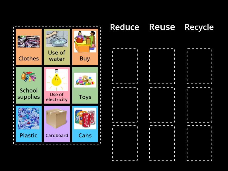 3Rs SORTING GAME - Group sort