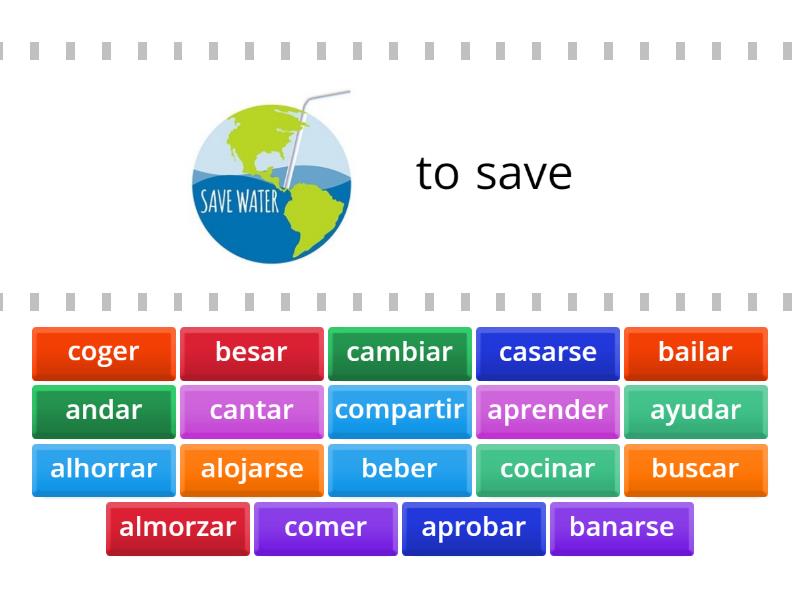 Los 100 verbos mas utilizados - Find the match