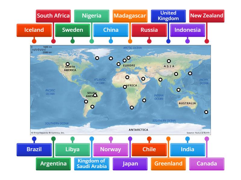 Maps - Labelled diagram
