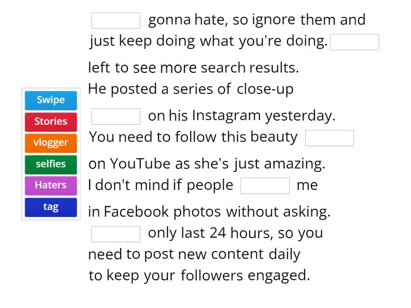 Social Media - Missing word