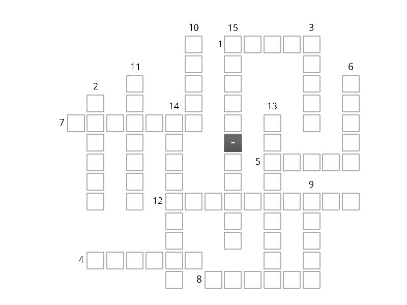 Ordinal numbers. - Crossword