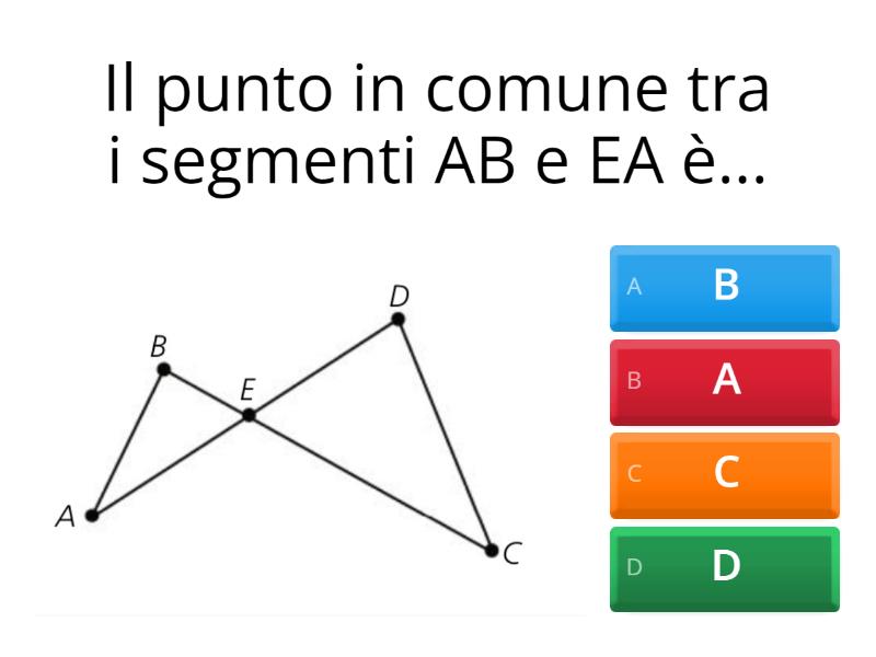 Segmenti e linee - Cuestionario