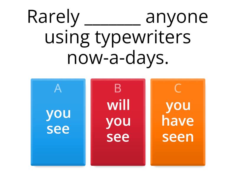 inversion (3) - Quiz