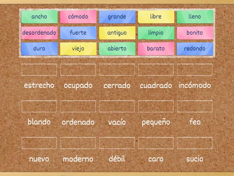 Adjetivo y su contrario - Associação