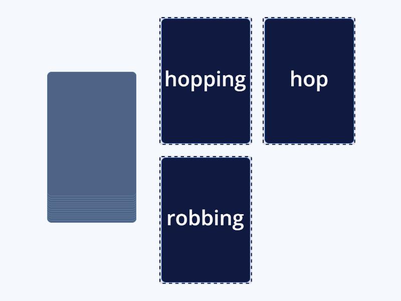 CVC + ing Random Cards - Speaking cards