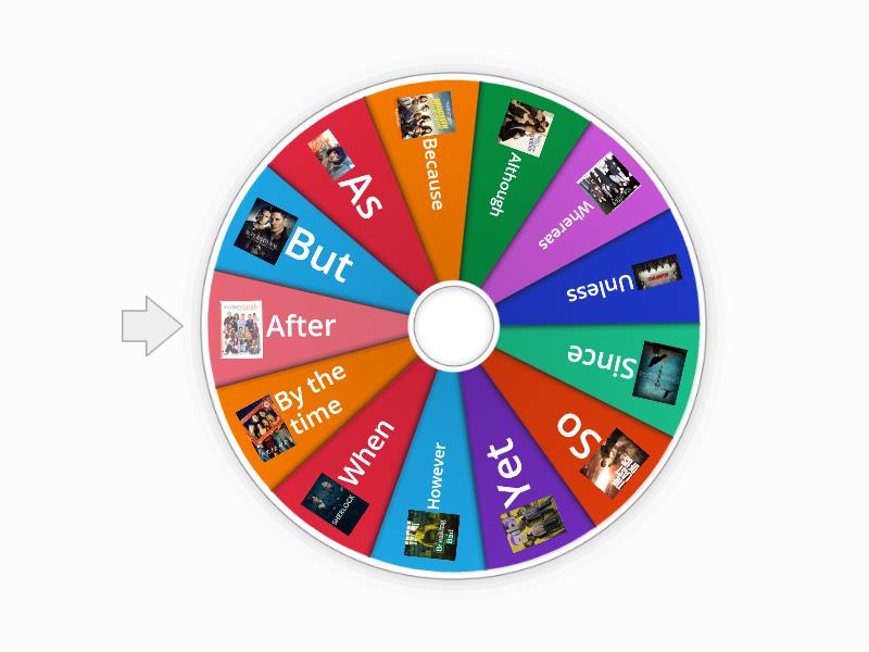 Conjunctions - Spin the wheel