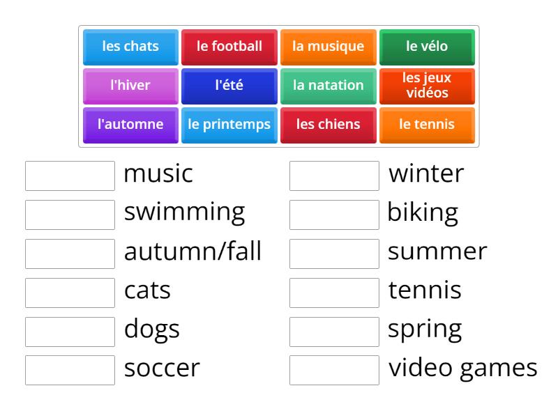 mes preferences - Match up