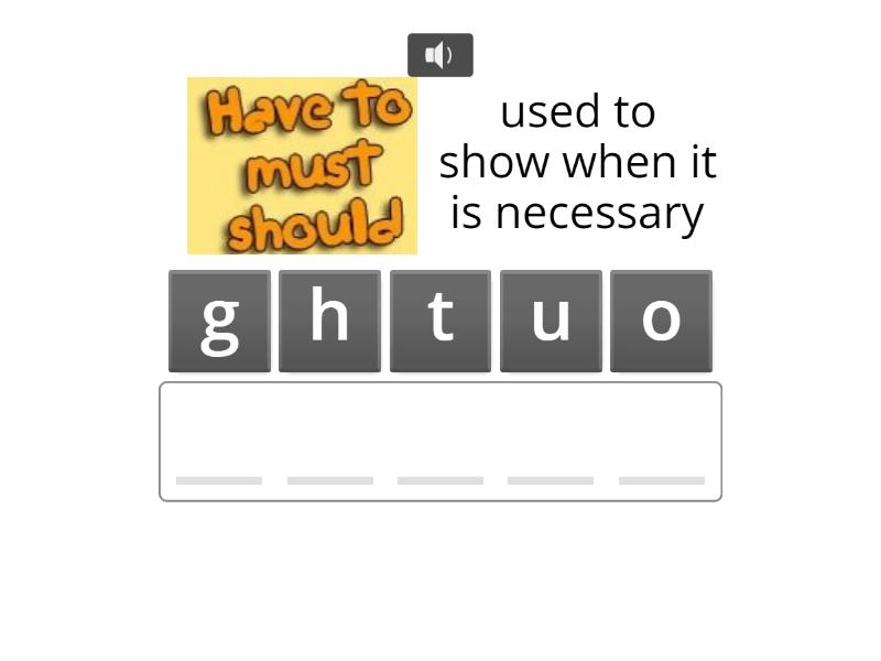 Week 7 - 3/28(Thurs.) spell words with "ough" pattern - Anagram