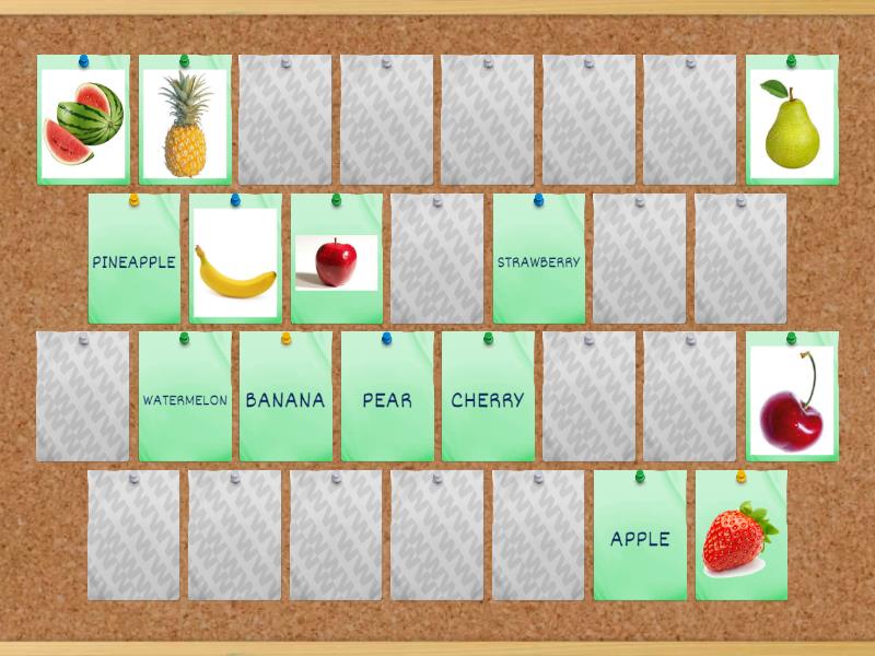 Fruit memory - Matching pairs