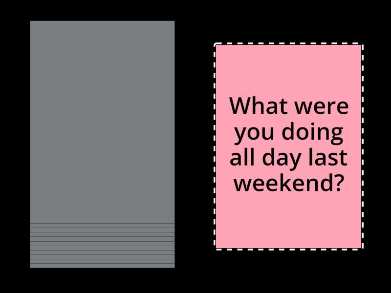 questions past simple and past continuous - Speaking cards