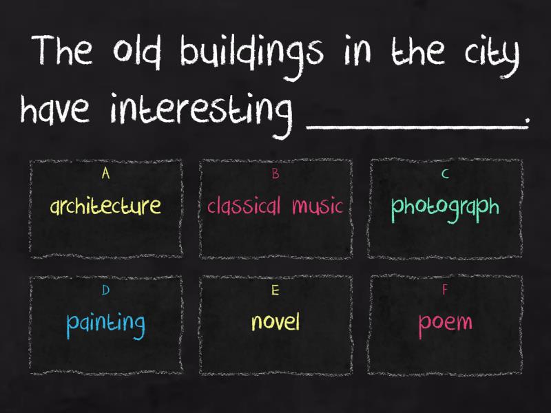 ART, MUSIC & LITERATURE - Quiz