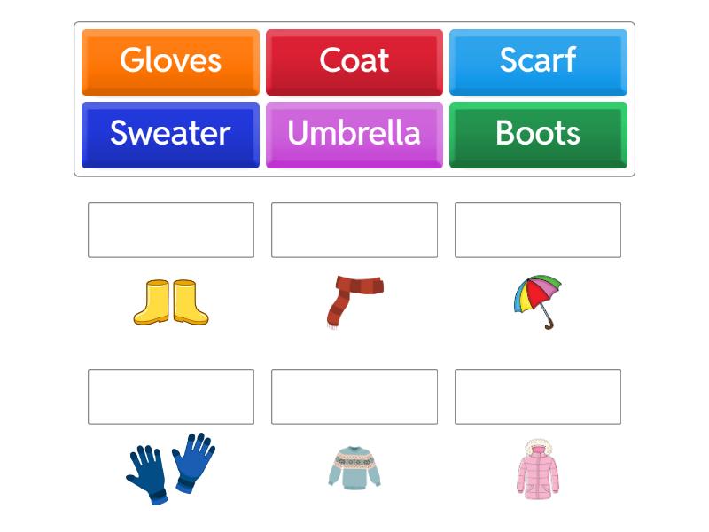 Winter clothes - Match up