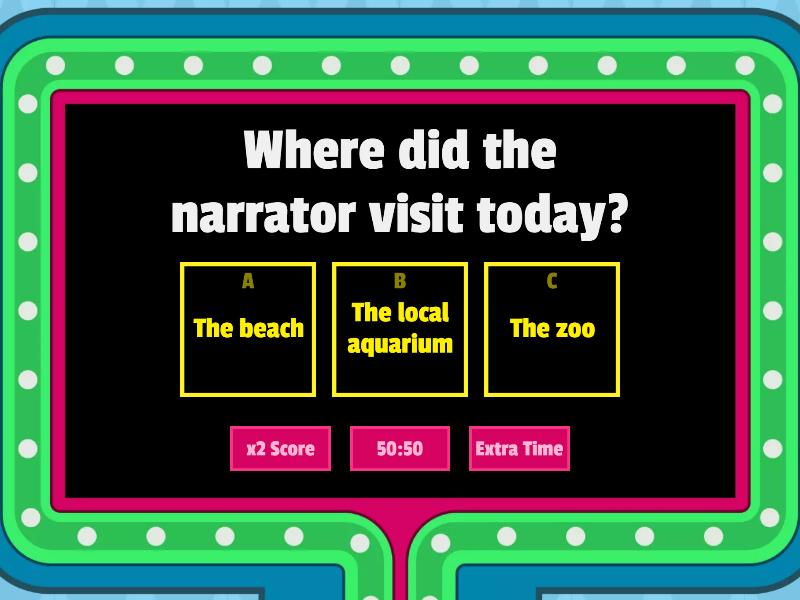 Answer the next questions - Gameshow quiz