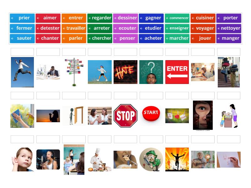 French ER verbs - Match up