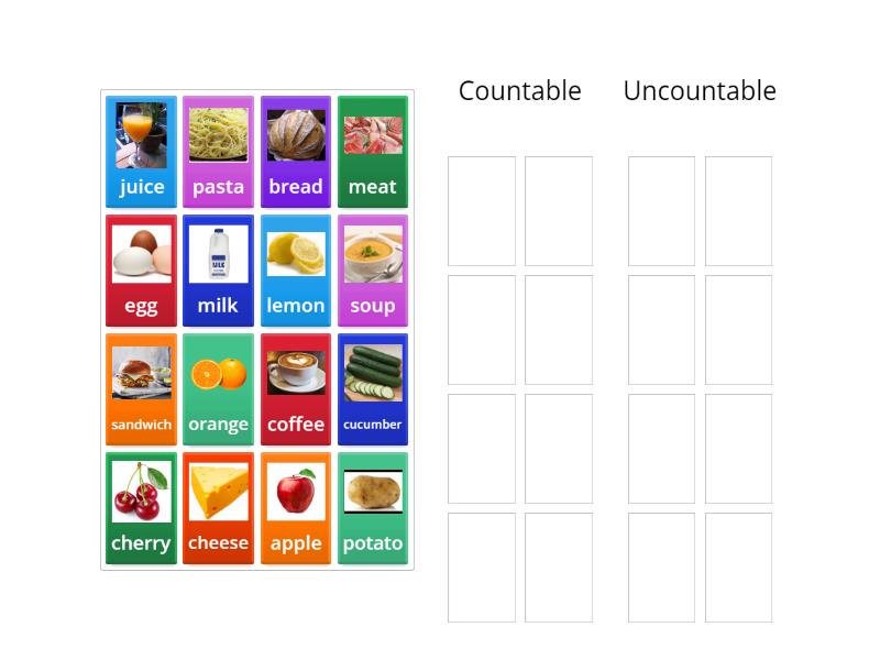 ACPB-B05-COUNTABLE/UNCOUNTABLE - Group sort