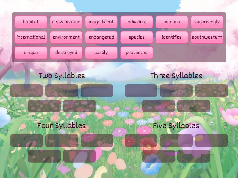 Know Your Vowel- Fluency Grade 5 - Group sort